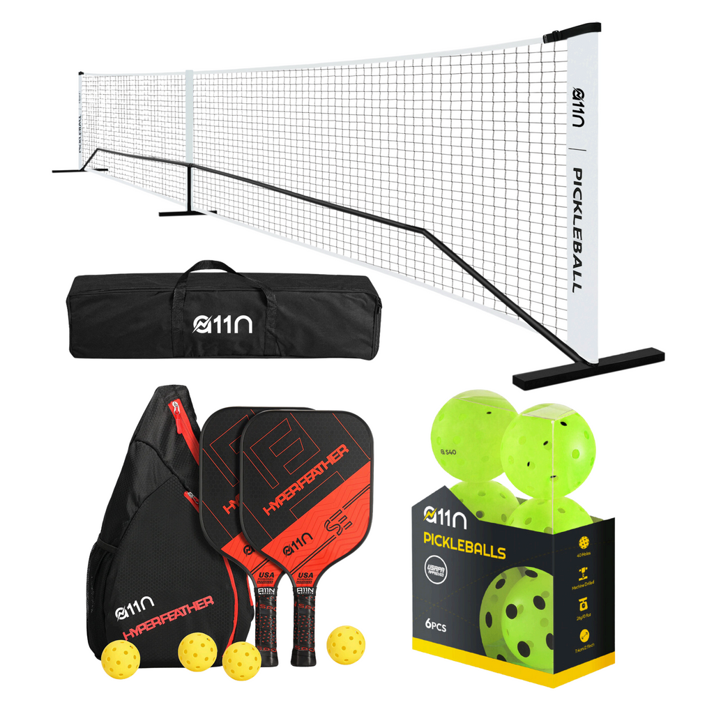 A11N 22ft Portable Pickleball Net Bundle | A11N SPORTS