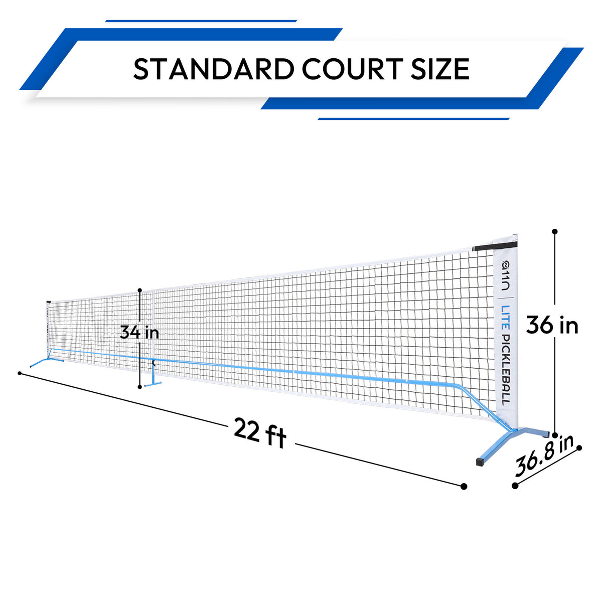 A11N LITE 22ft Pickleball Net | A11N SPORTS