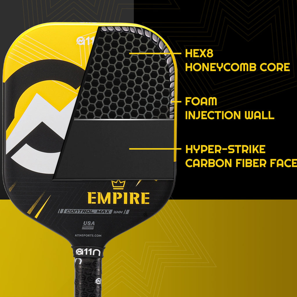 A11N EMPIRE Edgeless Carbon Fiber Pickleball Paddle | A11N SPORTS
