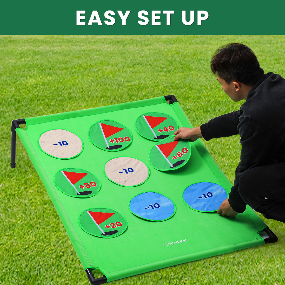 Finchley Golf Chipping Cornhole Game Set | A11N SPORTS