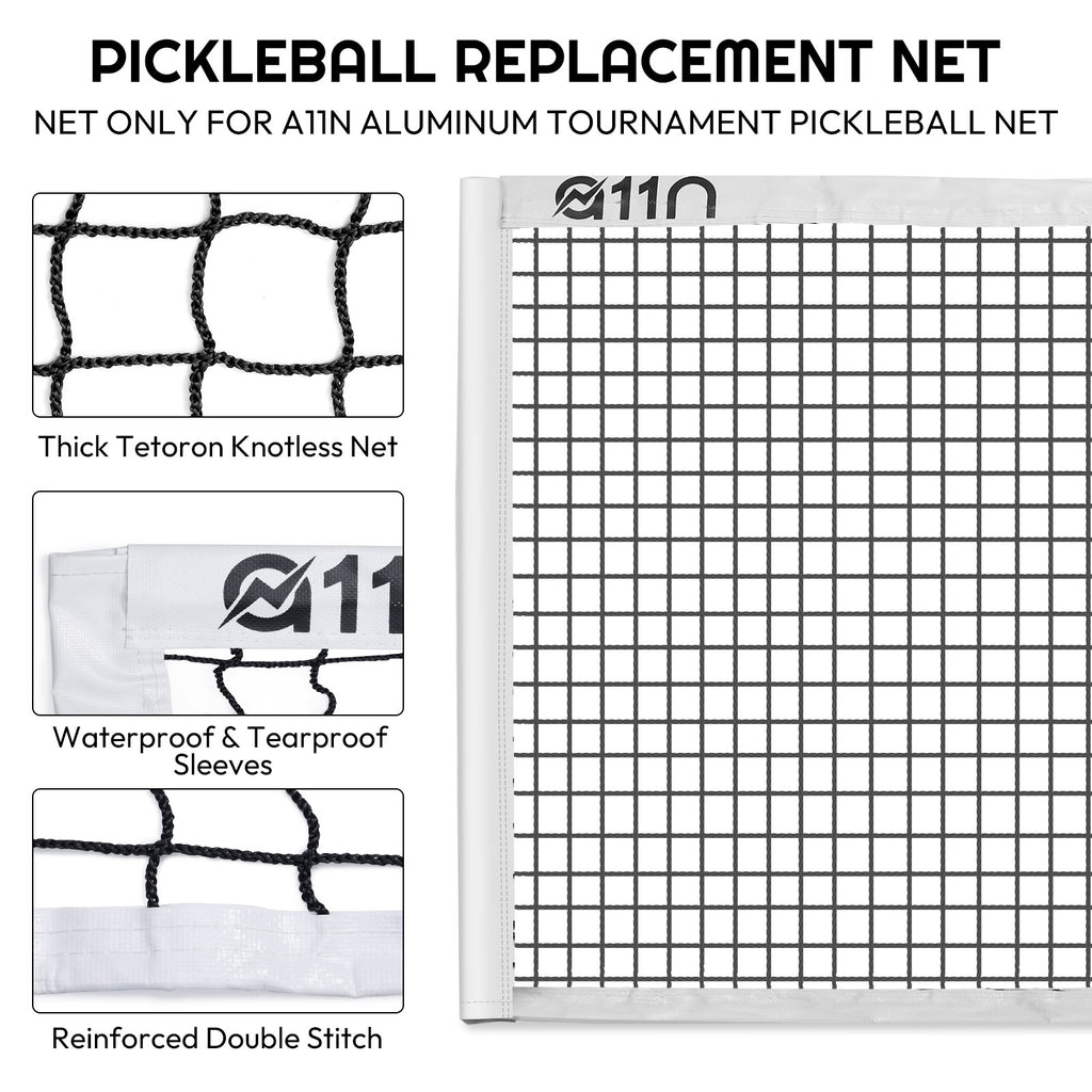A11N Tournament Pickleball Replacement Net (Only a Net)
